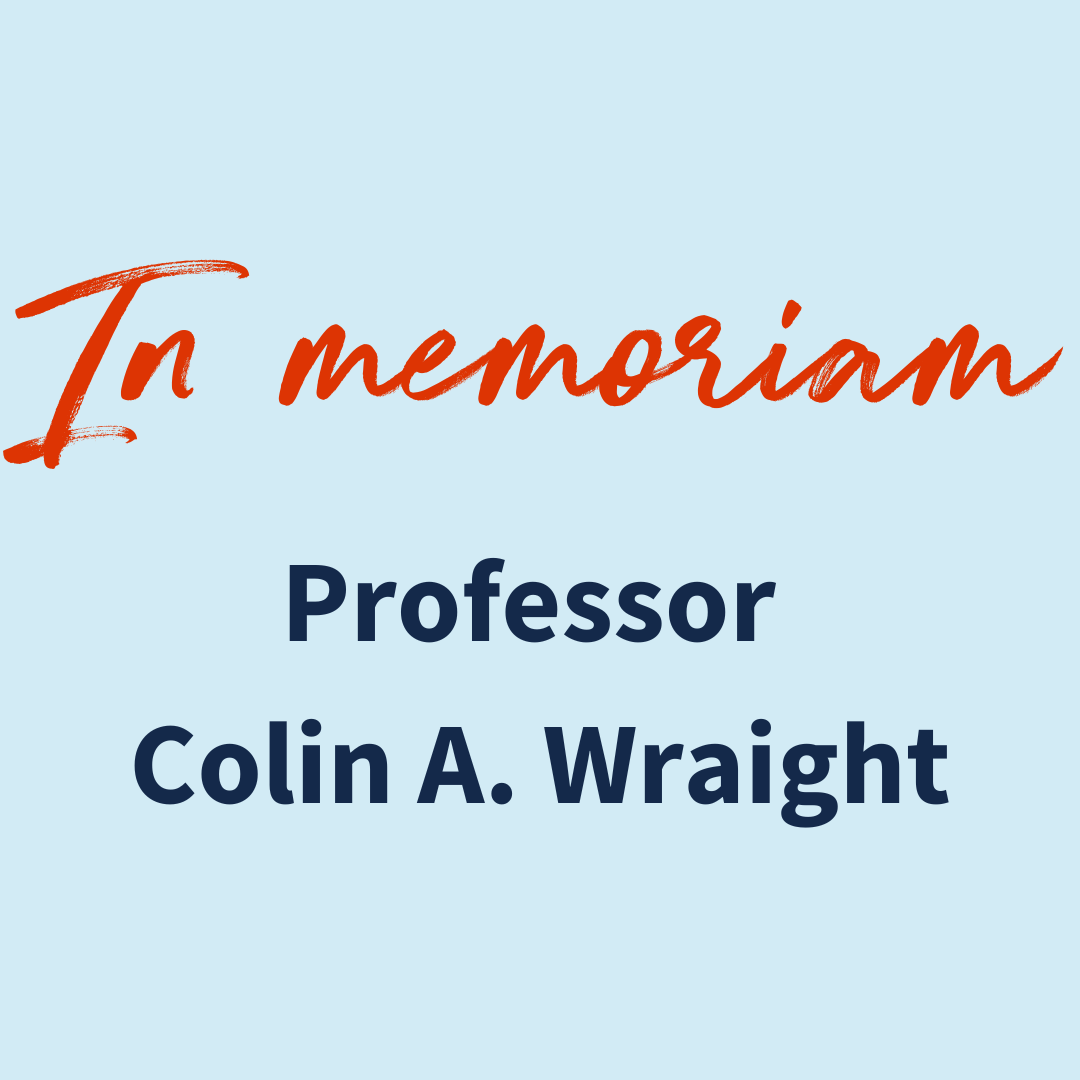 In Memoriam: Colin A. Wraight | School of Molecular & Cellular Biology ...